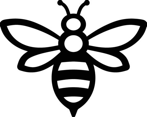 Honey Bee Line Art Simple Illustrations 48387034 Vector Art At Vecteezy