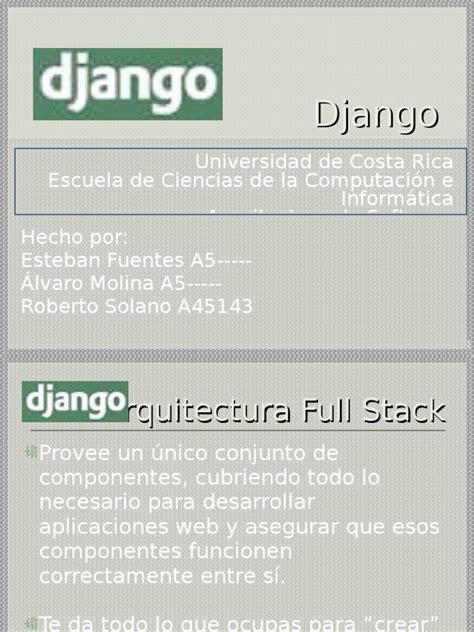Django Web Framework Pdf Ingeniería Informática Desarrollo De Software