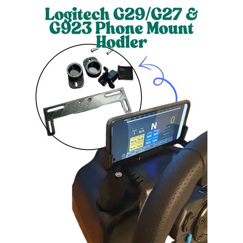 Logitech G27 G29 G920 G923 Modular Phone Mount For Racing Wheels