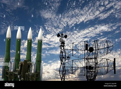 Air defense radars of military mobile anti aircraft systems and modern ...