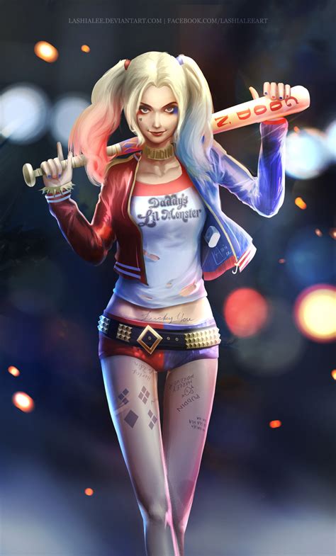 1280x2120 Harley Quinn Art Hd Iphone 6 Hd 4k Wallpapersimages