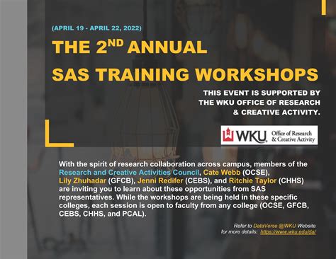 2nd Annual Sas Training Workshops Campus Wide Western Kentucky