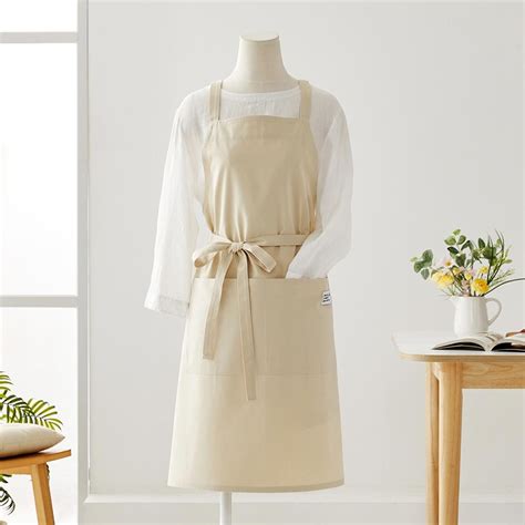 탄탄하고 심플한 인디안 코튼 앞치마 에크루em0524008 모던하우스