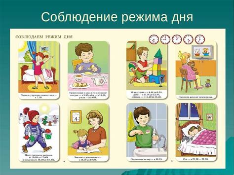 Распорядок дня картинки для детей