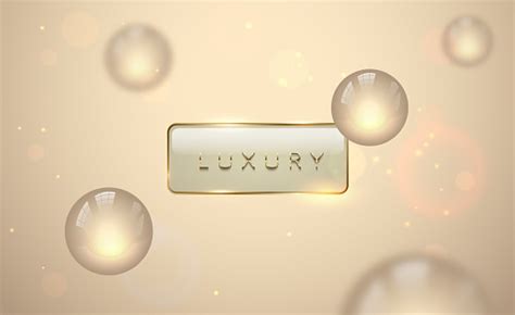 벡터 라이트 럭셔리 배너입니다 직사각형 레이블 프레임의 골든 텍스트입니다 빛 광택 공 장식과 플레어 불꽃과 빛 효과와 골드 배경 간판에 대한 스톡 벡터 아트 및 기타 이미지