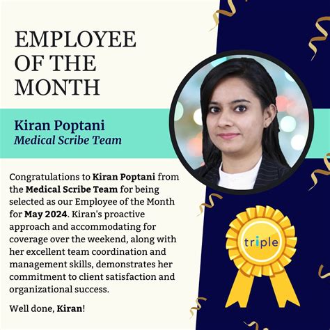 Triple On Linkedin Employeeofthemonth Teamsuccess Employeerecognition