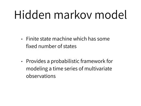 Hidden Markov Model Ppt