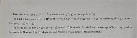 solved exercise 8 4 let f r2→r2 be the function