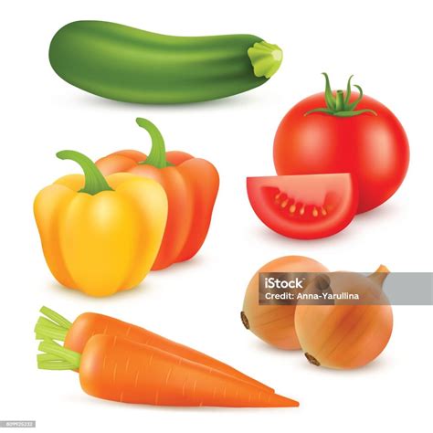 현실적인 야채입니다 토마토 양파 고추 당근 호박 격리 된 3d 벡터 아이콘 세트 0명에 대한 스톡 벡터 아트 및 기타 이미지 0명 고추류 농업 Istock