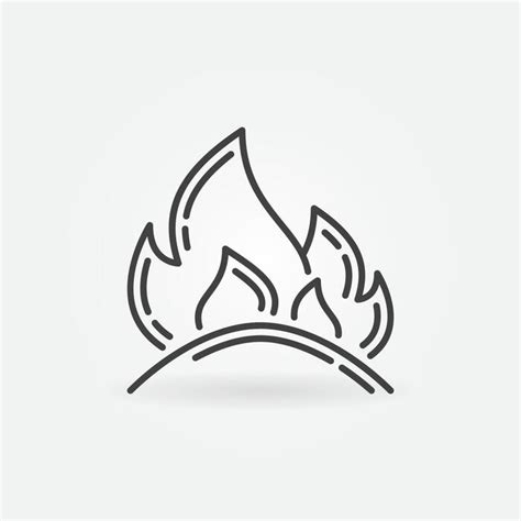 Flame Line Icon Vector Art Icons And Graphics For Free Download