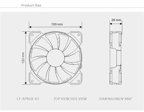 Bykski Computer Rgb Pc Case Fan 120mm 4pin Desktop Grandado