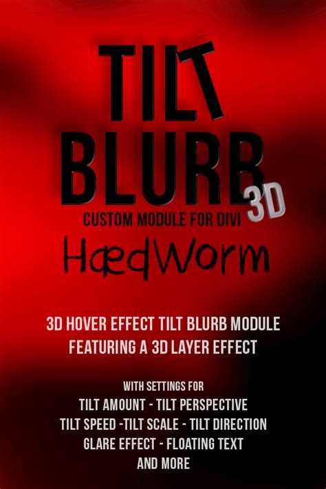 Tilt Blurb Divi Module