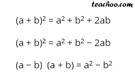Factorisation Using A B2 A B2 A2 B2 Identities Teachoo