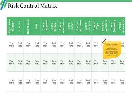 Risk Control Matrix Example PowerPoint Presentation And Slides SlideTeam