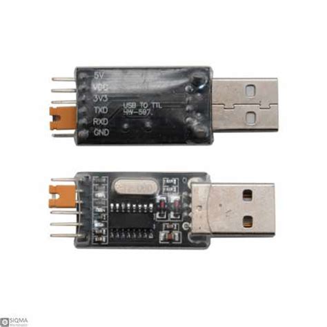 15 Pcs Ch340g Usb To Ttl Converter Stc Downloader Module With Dual 3 V And 5v Power Output [6 Pin]