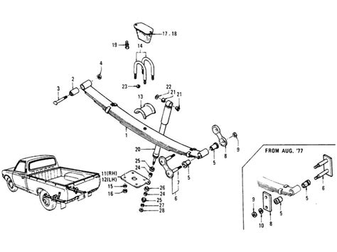 Datsun Pickup 620 Rear Suspension