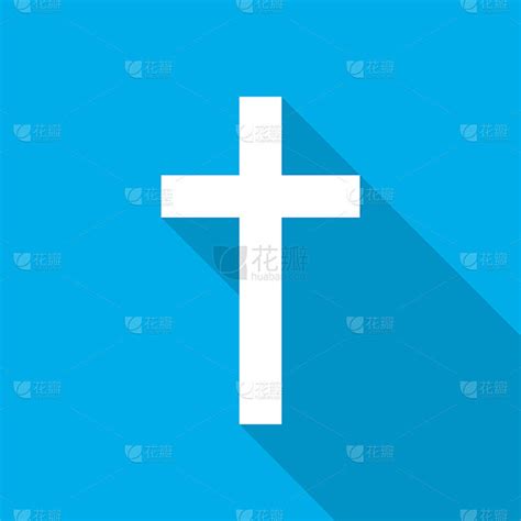 基督教的十字架图标。矢量图