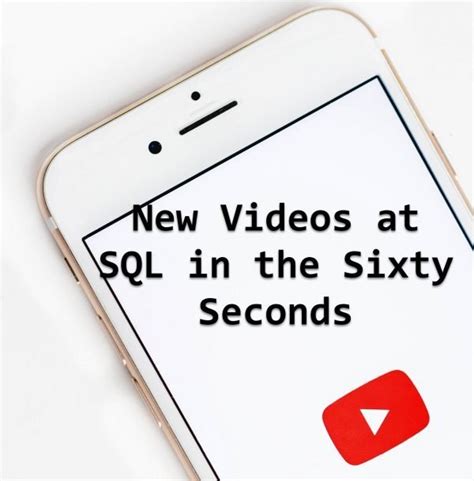 Sqlauthority News New Sql In Sixty Seconds Video Sql Authority With Pinal Dave