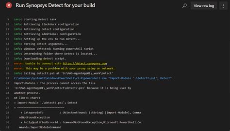 Blackduck Proxy Error In Azure Devops While Running Synopsys Detect