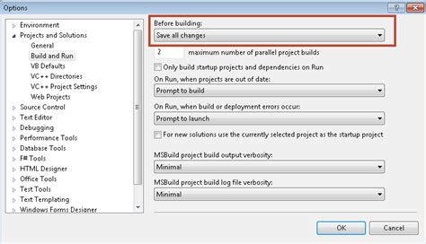 Can I Force Visual Studio To Do A Save All When I Build My Solution Stack Overflow