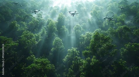 Ai Driven Drones Collecting Environmental Data Over A Dense Forest With Real Time Data