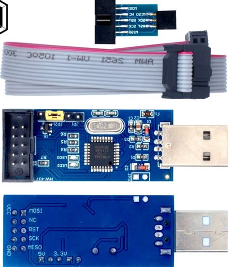 Programador Gravador Usb Isp Avr Asp Atmega8 Atmega128 Suporte Win7 64 C 001 Arduino E