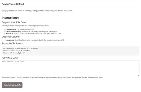 A Brand New Batch Introducing Batch Course Upload · Sona Systems