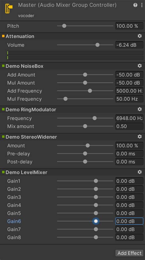 Unity Manual Example Native Audio Plug Ins Included In The SDK
