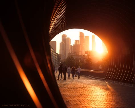 Закат в Москве Пикабу