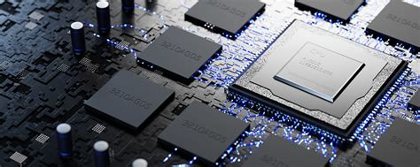 Conventional Technologies New Microprocessor Memory Chips And Central Processor On An Electronic