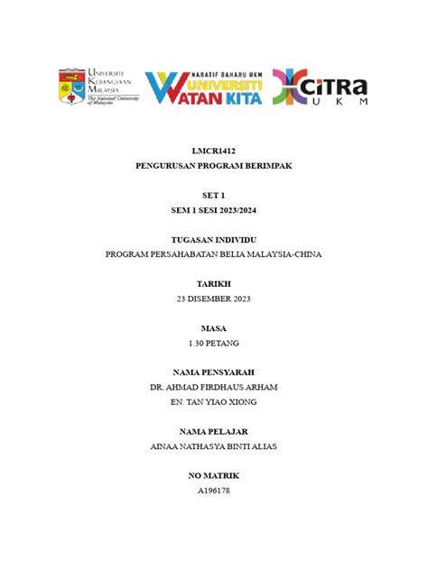 Laporan Bertulis Pdf