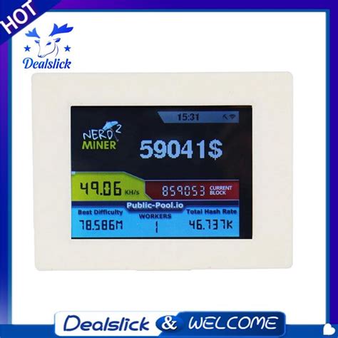 เครื่องขุด Nerdminer V2 หน้าจอ Lcd ขนาด 2 8 นิ้ว อัตราแฮช 56kh S เครื่องขุด Bitcoin Solo Nerd