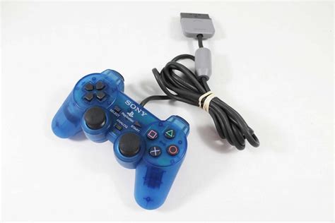 Sony Playstation Original Clear Blue DualShock Controller