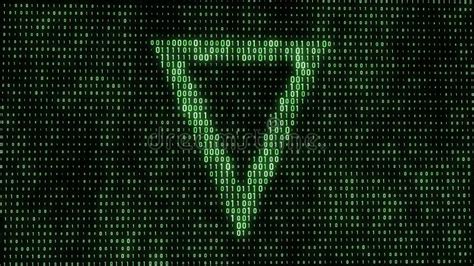 Abstract Digital Background Binary Code Abstract Shapes Green Color D Rendering Stock