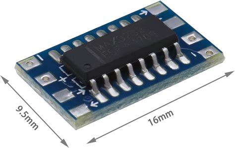 10pcs Mini Rs232 Max3232 To Ttl Level Converter Serial Module Board Adapter 3~5v Max3232