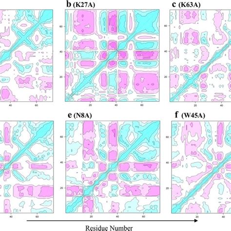 Dynamic Cross Correlation Map Dccm The Dccm Map For A Wild Type Download Scientific