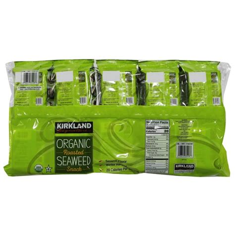 Kirkland Signature Organic Roasted Seaweed 0 6 Oz 10 Count Same Day