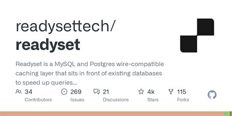 Github Readysettechreadyset Readyset Is A Mysql And Postgres Wire