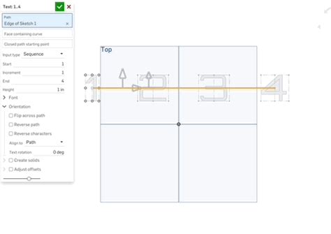 Curving Text Onshape