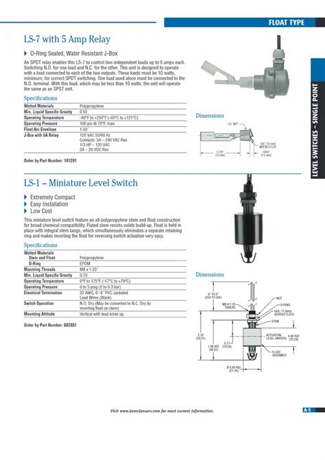 Anti Corrosion Water Level Sensor With Ball Float Switch At ₹ 112 Piece Water Level Sensors In