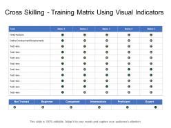 Cross Skilling Training Matrix Using Visual Indicators PPT Images Gallery PowerPoint Slide