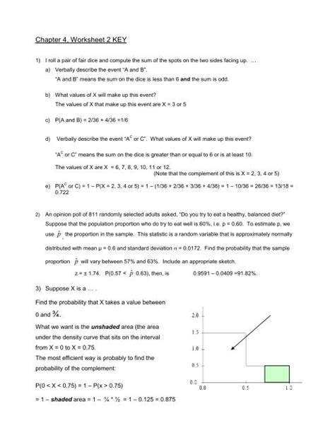 Probability Worksheet Answer Key