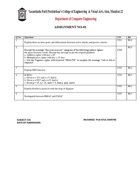 Assignment No 01 Css Pdf