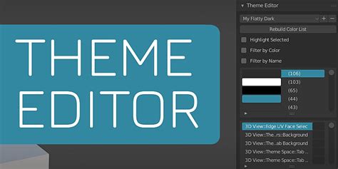 blender主题编辑插件 theme editor v1 1 cg trove cgtrove