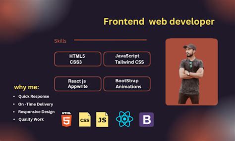 Front End Web Developer Html Css Js React Tailwind Css Website Design By Coder78 Fiverr