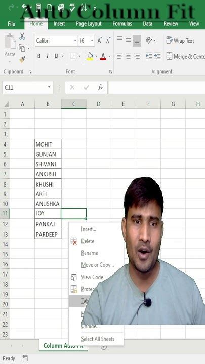 How To Autofit Column In Excel Excel Point Pradeep Kataria Youtube