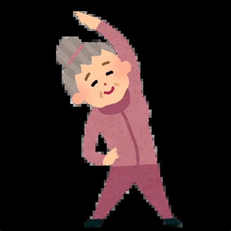 做操的 打太极的健身的 锻炼身体的 老人 老头老太太 卡通 插画 免扣 素材 手绘 Pn8 花瓣网
