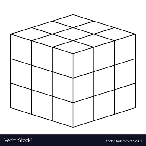 Cubic Matrix Geometric Icon Royalty Free Vector Image Cubic Matrix Geometric Icon Royalty Free Vector Image