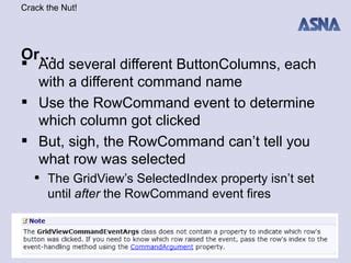 Fixing An Annoying Gridview Problem Ppt Technology Computing