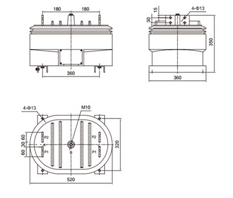 Zero Sequence Three Phase Current Transformer ZCT Silicon Steel Ring Core Contained